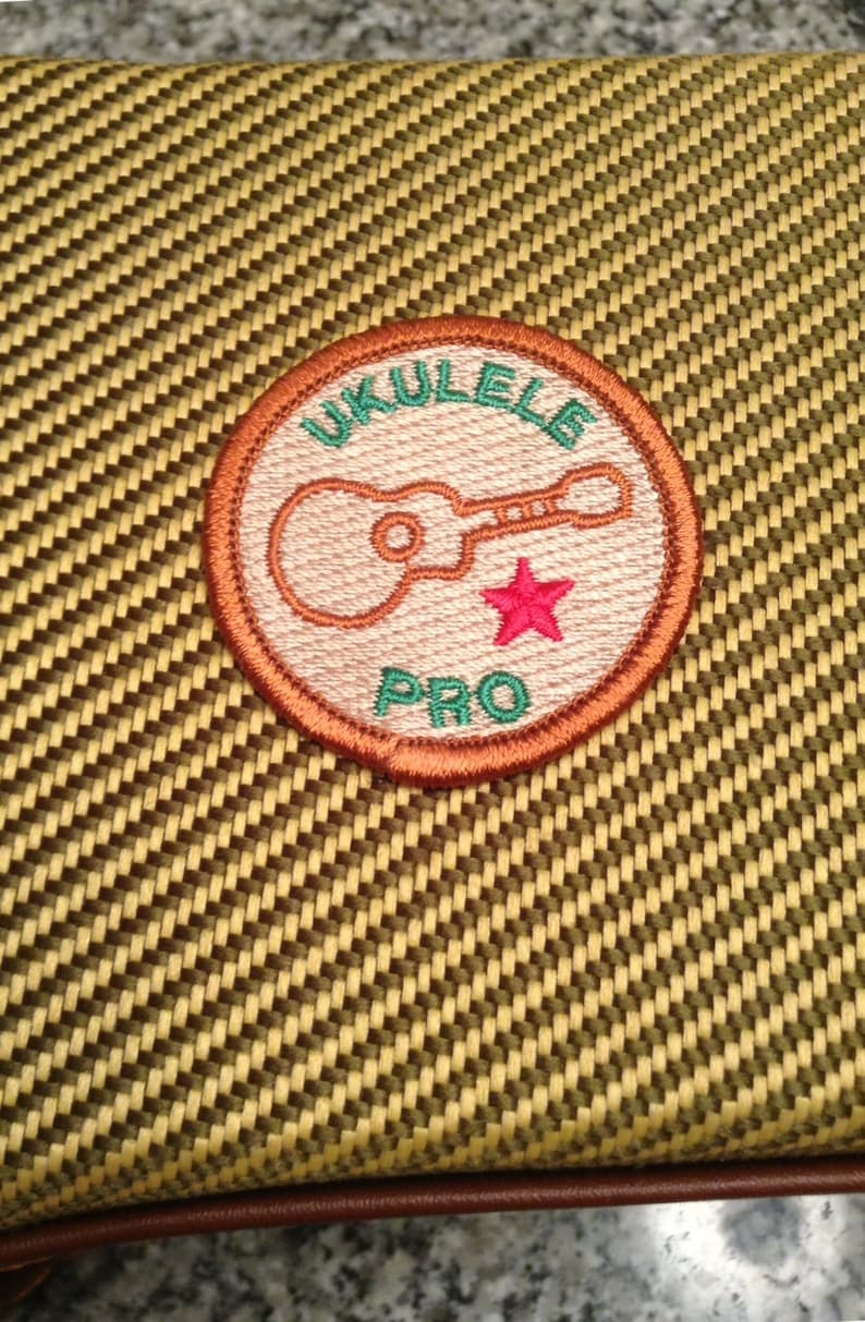 Ukulele Merit Badge Embroidered | Etsy