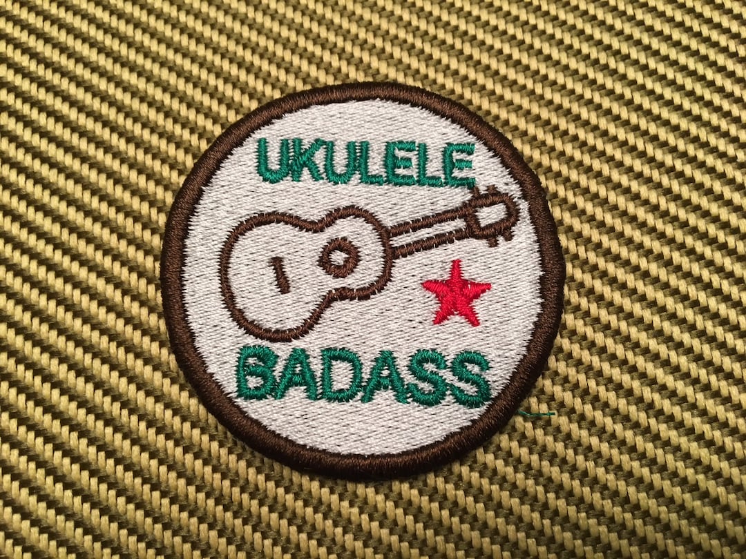 Ukulele Badass Merit Badge - Embroidered - Etsy