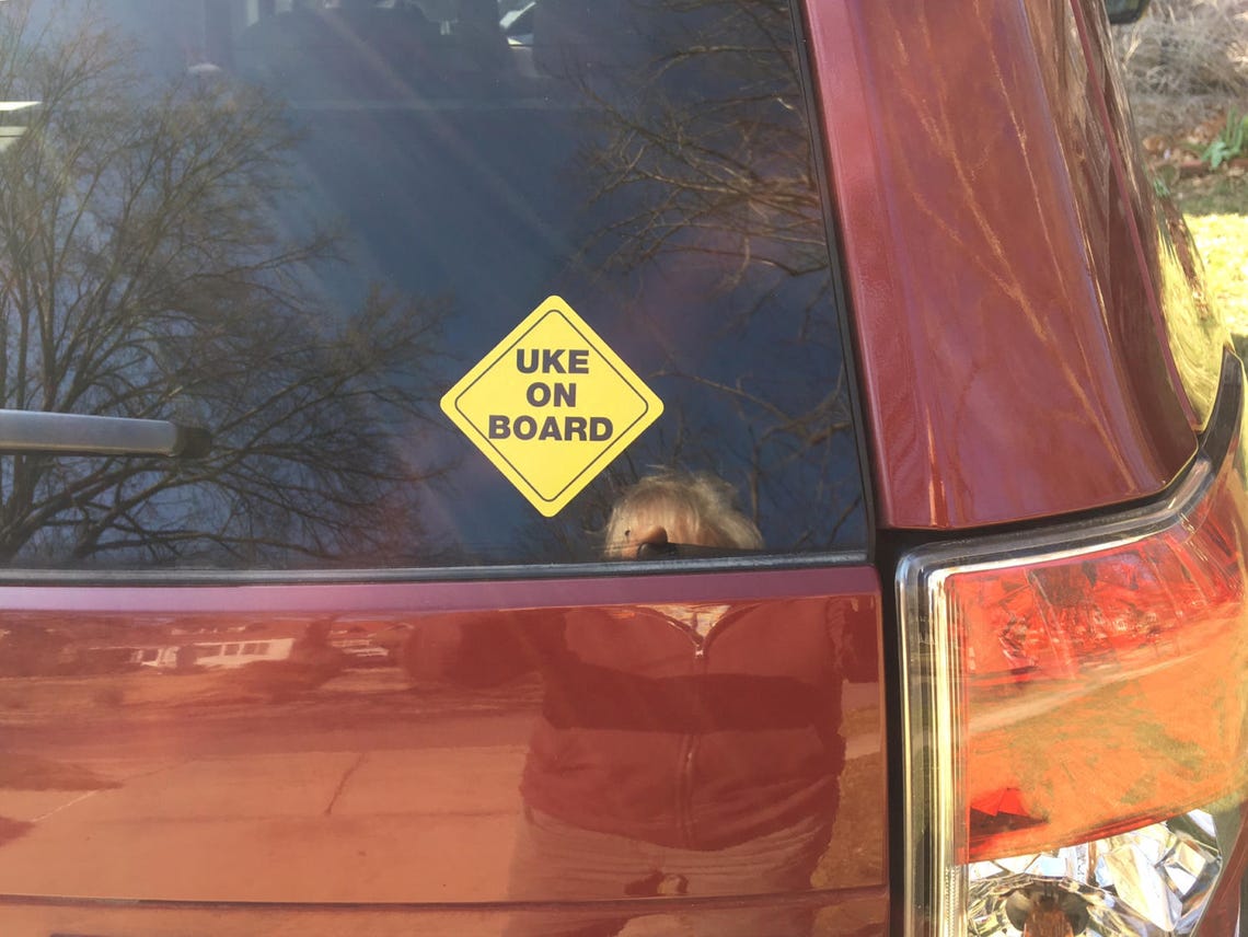 Uke on Board Stickers - Set of 4 - Etsy