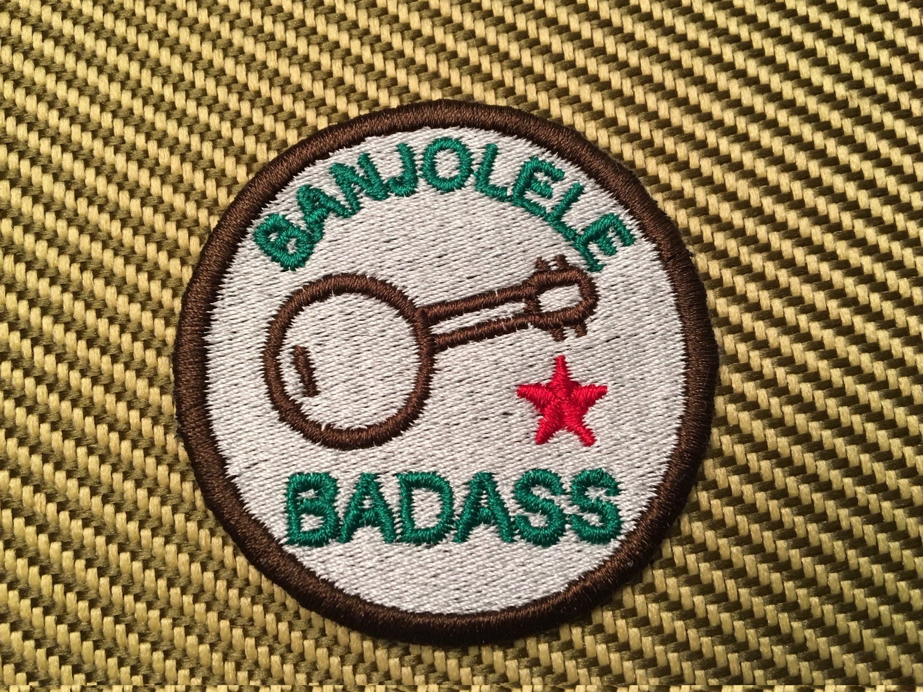 Banjolele Badass Merit Badge Embroidered - Etsy