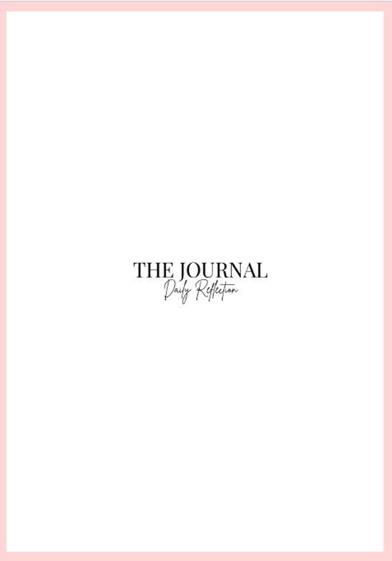 30 DAY Daily Reflection Printable Journal Double Sided - Etsy