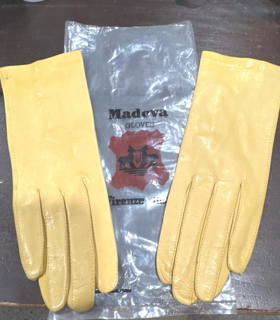 Vintage Madova Firenze GOLD Leather Gloves. Silk Lined. ITALY Sz 7 - Etsy