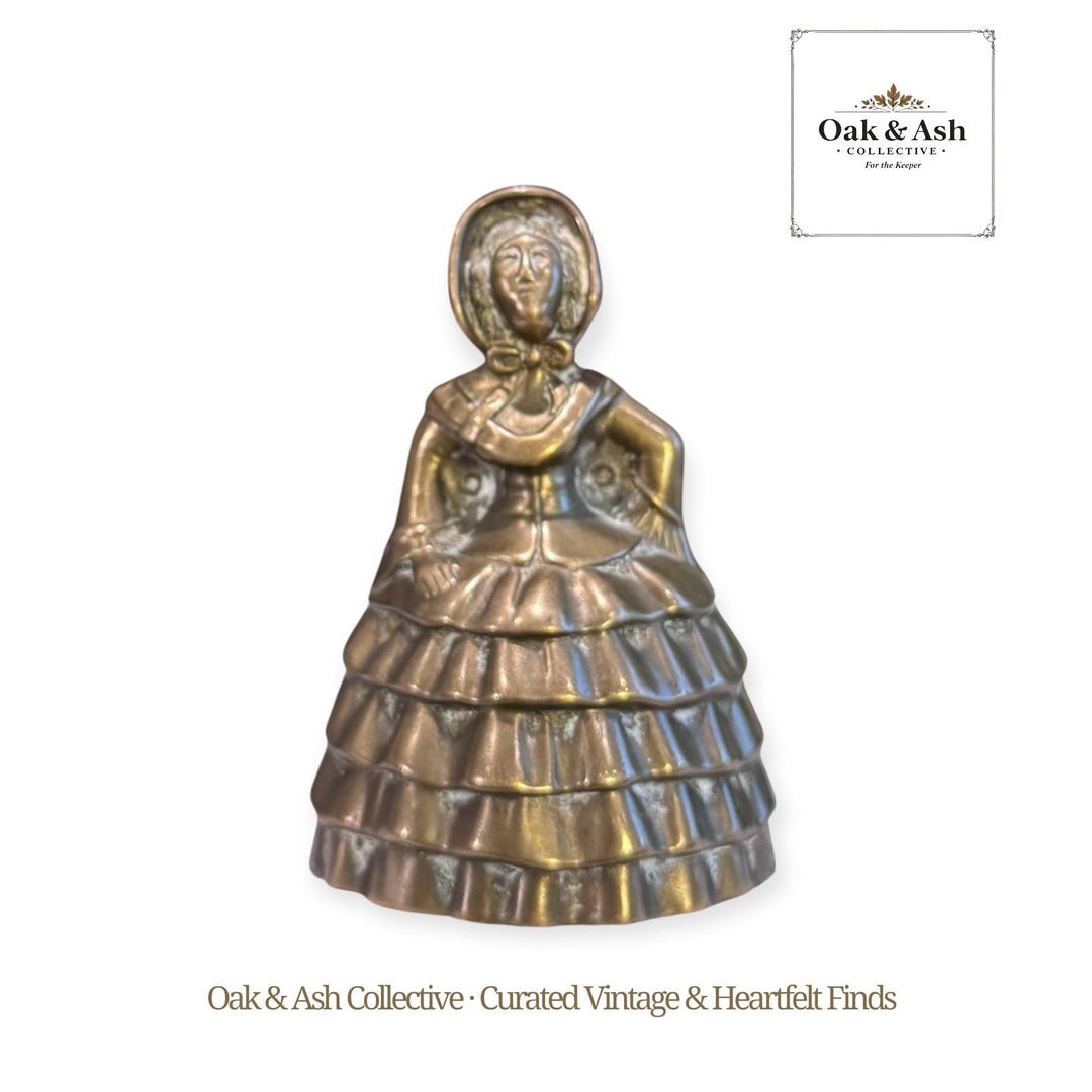 Elegant Brass Lady Bell | C.1900–1930 Edwardian–interwar Era - Etsy