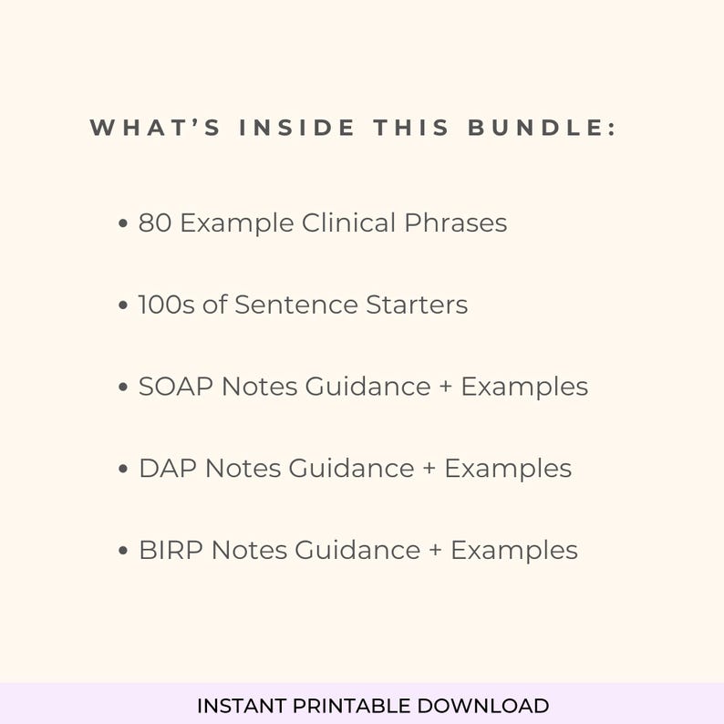 Play Therapy Session Notes Bundle: SOAP, DAP, BIRP, Sentence Starters ...