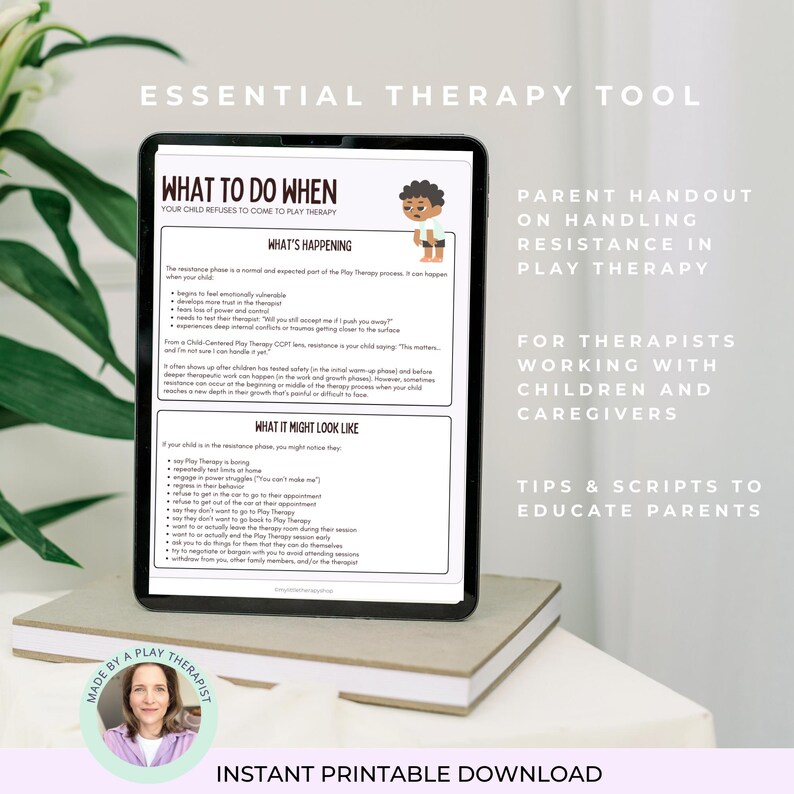 Resistance in Play Therapy Parent Handout: CCPT Resource (digital ...