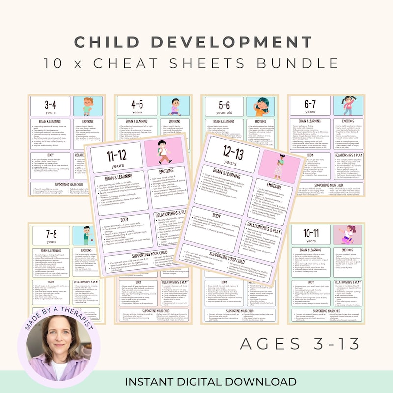 Child Development Sheets - Etsy