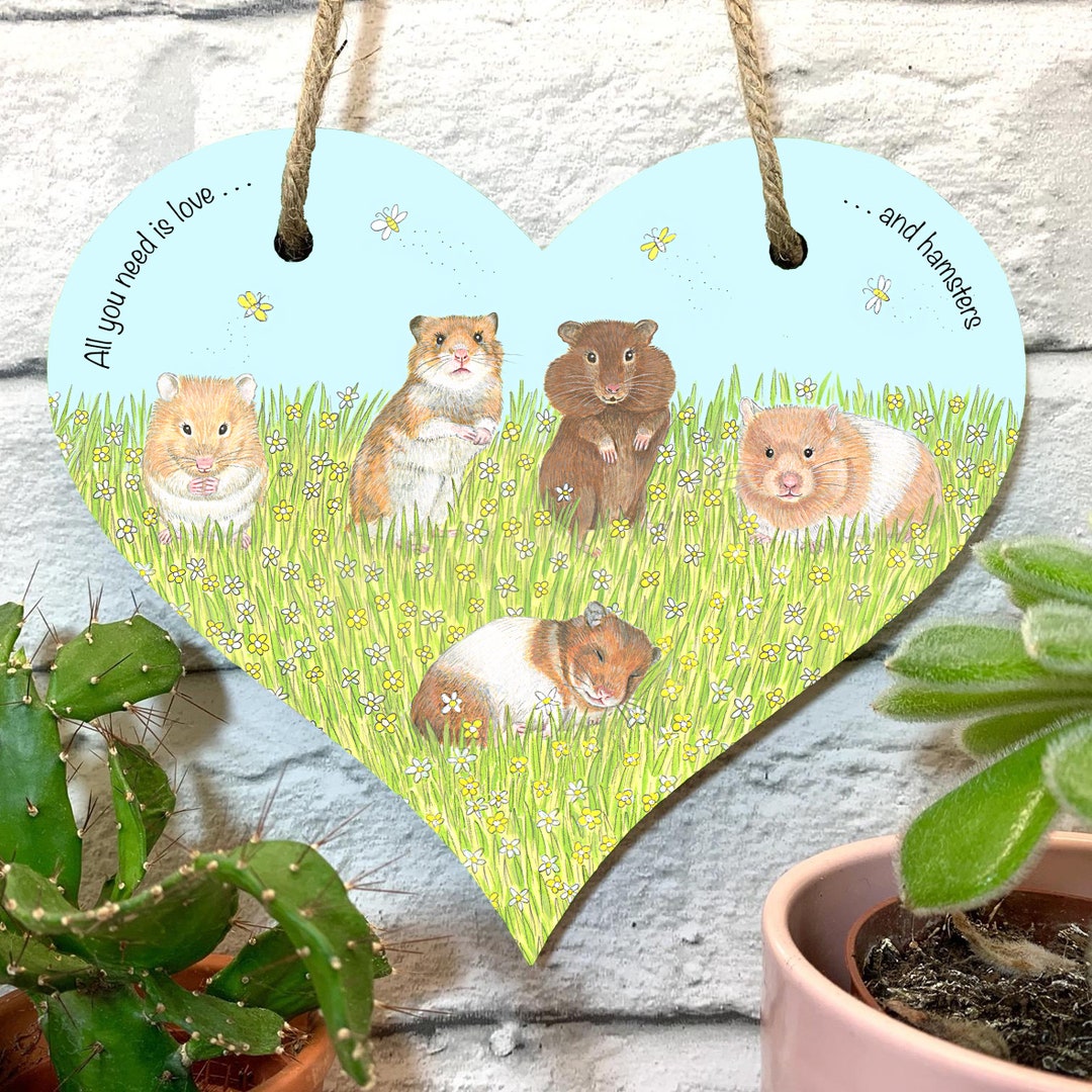 Hamster Owner Gift, Gift for Hamster Lover, Hamster Wall Hanging Art ...