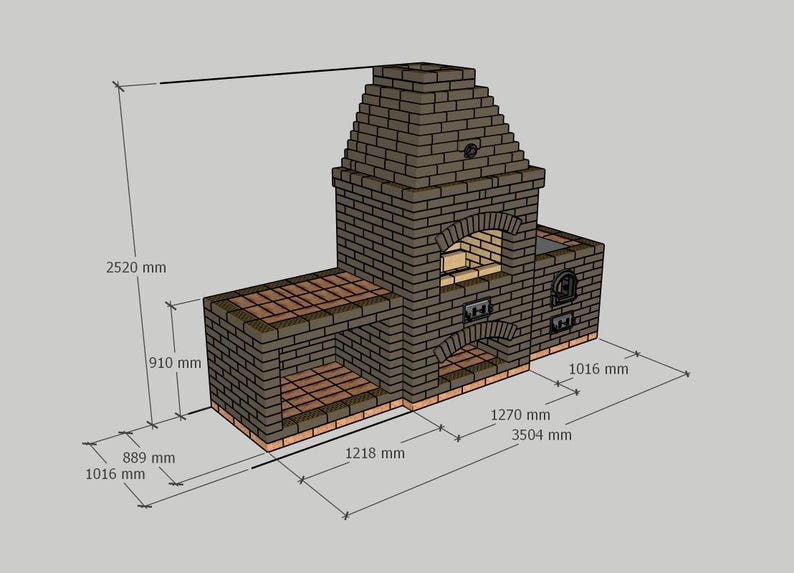 Projekt , Bbq , Bbq-complex, Barbecue, Oven for Cauldron - Etsy