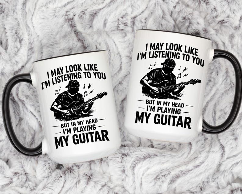 Funny Guitar Mug Guitar Player Coffee Mug Musician Gift Guitarist Mug ...