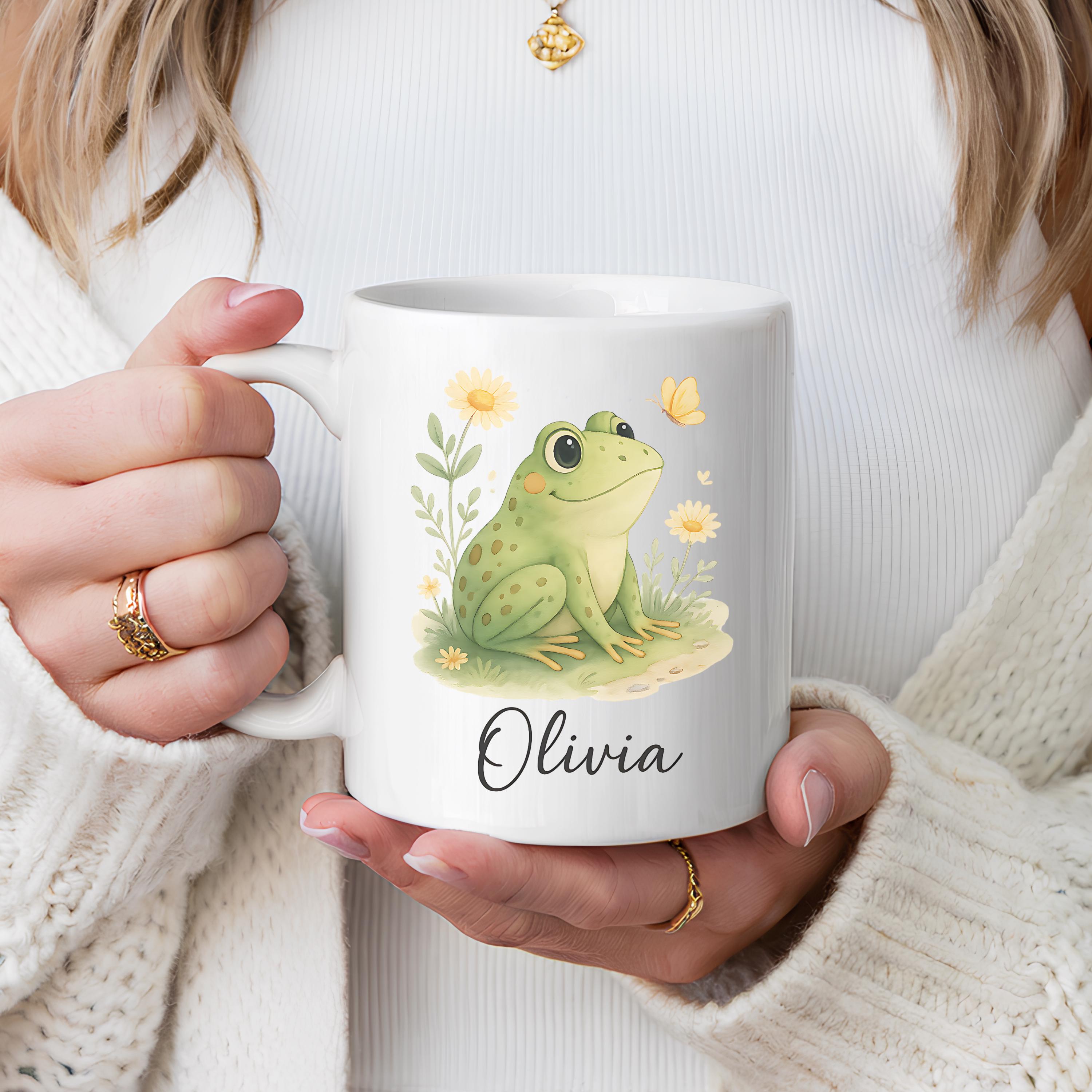 Cute Frog Mug Designs Personalized Coffee Mug Frog Lover Gift Reptile ...