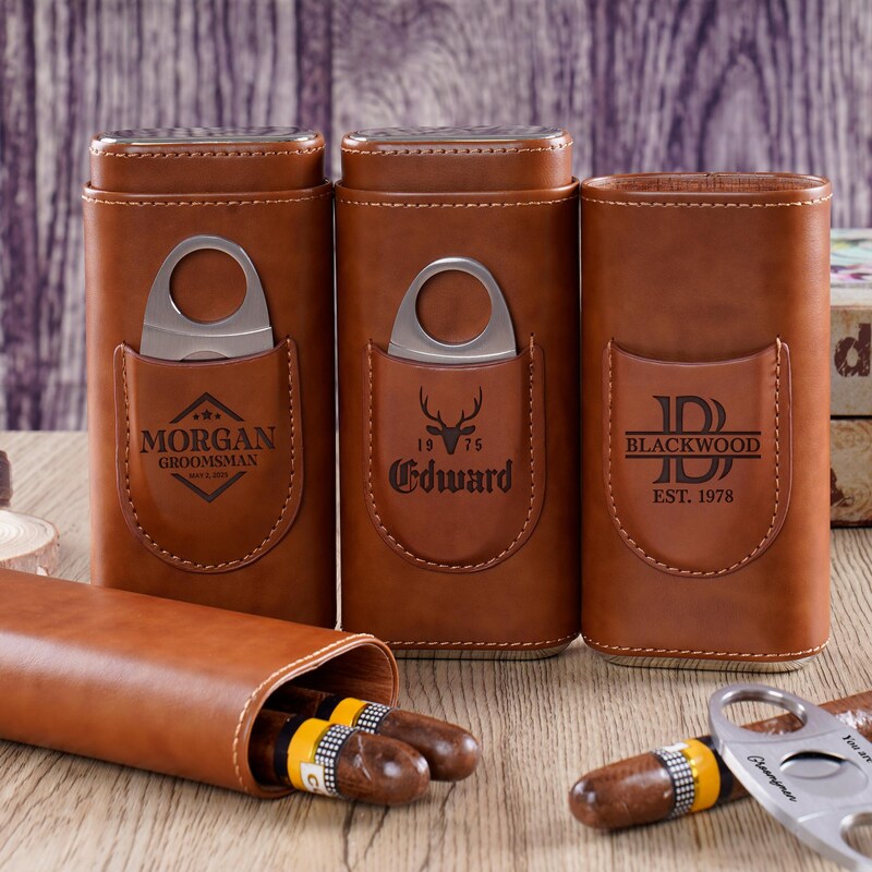 Learher Cigar Case - Etsy