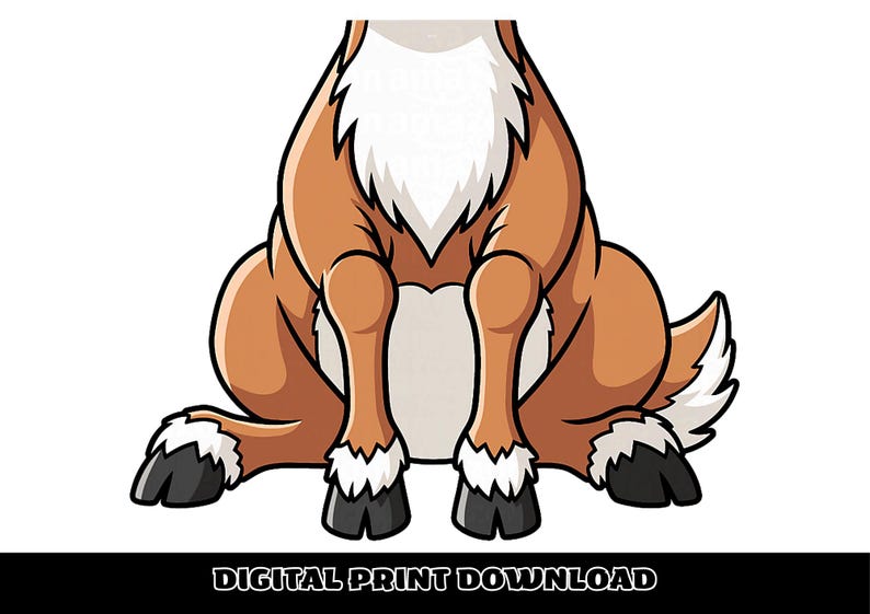File PNG Funny Reindeer Torso Christmas Digital Printable Design - Etsy