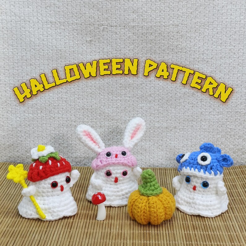 14 in 1 Halloween Crochet Patterns Bundle | 12 Funny Ghosts and 2 ...