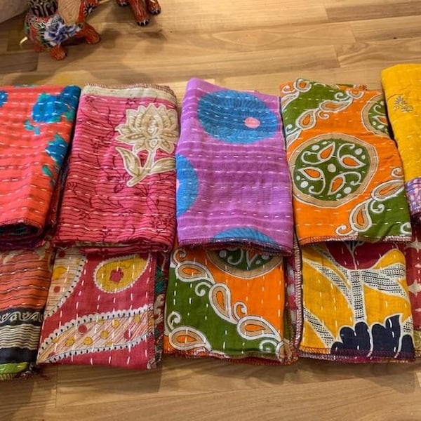Napkins Cotton Kantha - Etsy UK