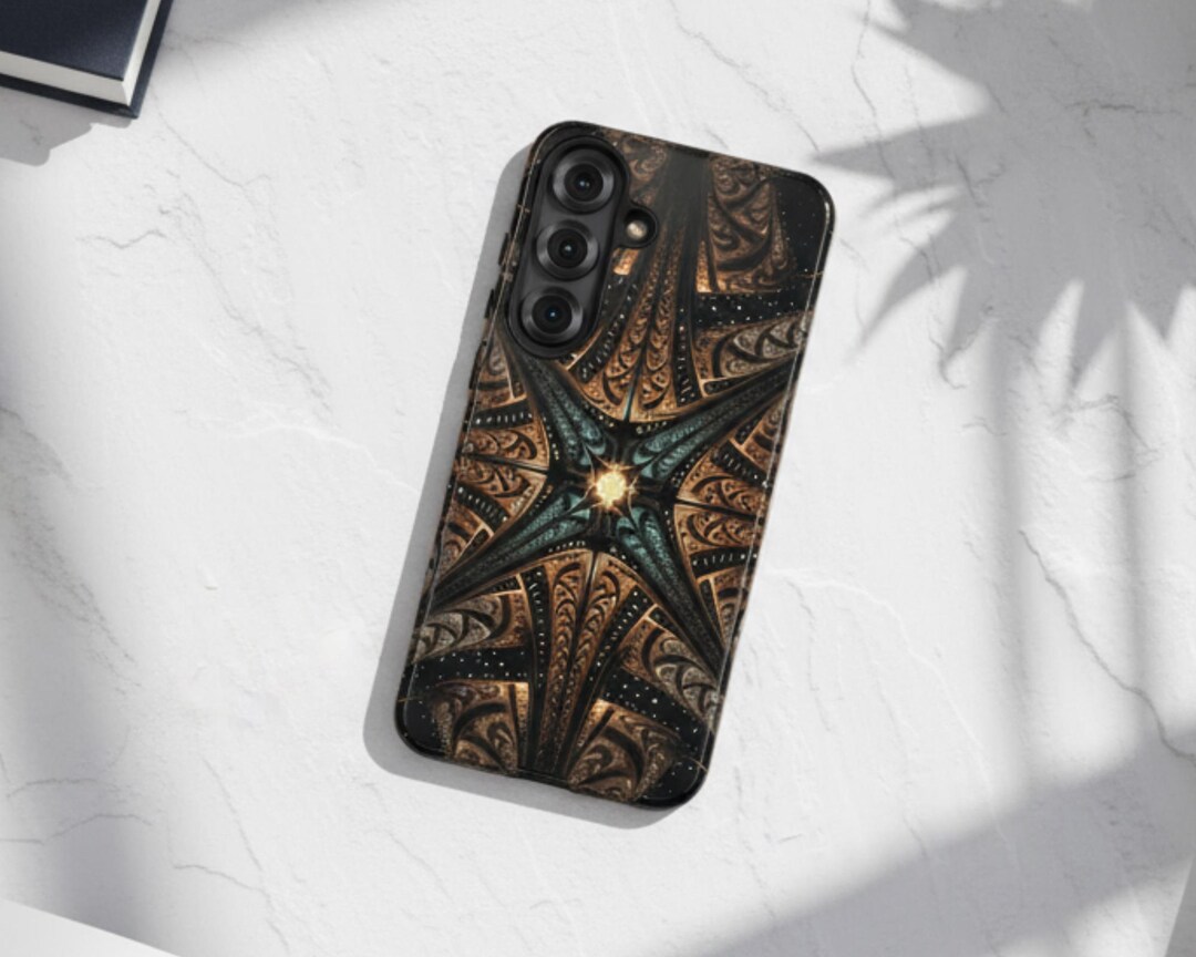 Fractal Design | Earthy Tones | Tough Phone Case | Original Design - Etsy