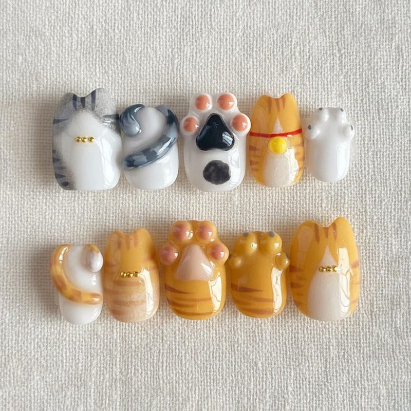 Acrylic Cat Claw Nails - Etsy