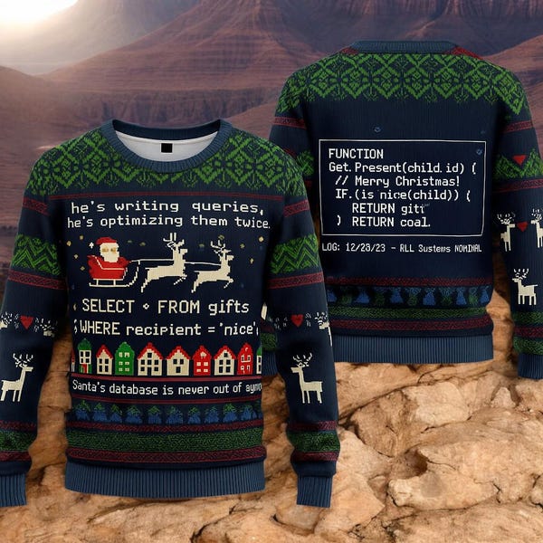 Sql Santa Jumper - Etsy UK