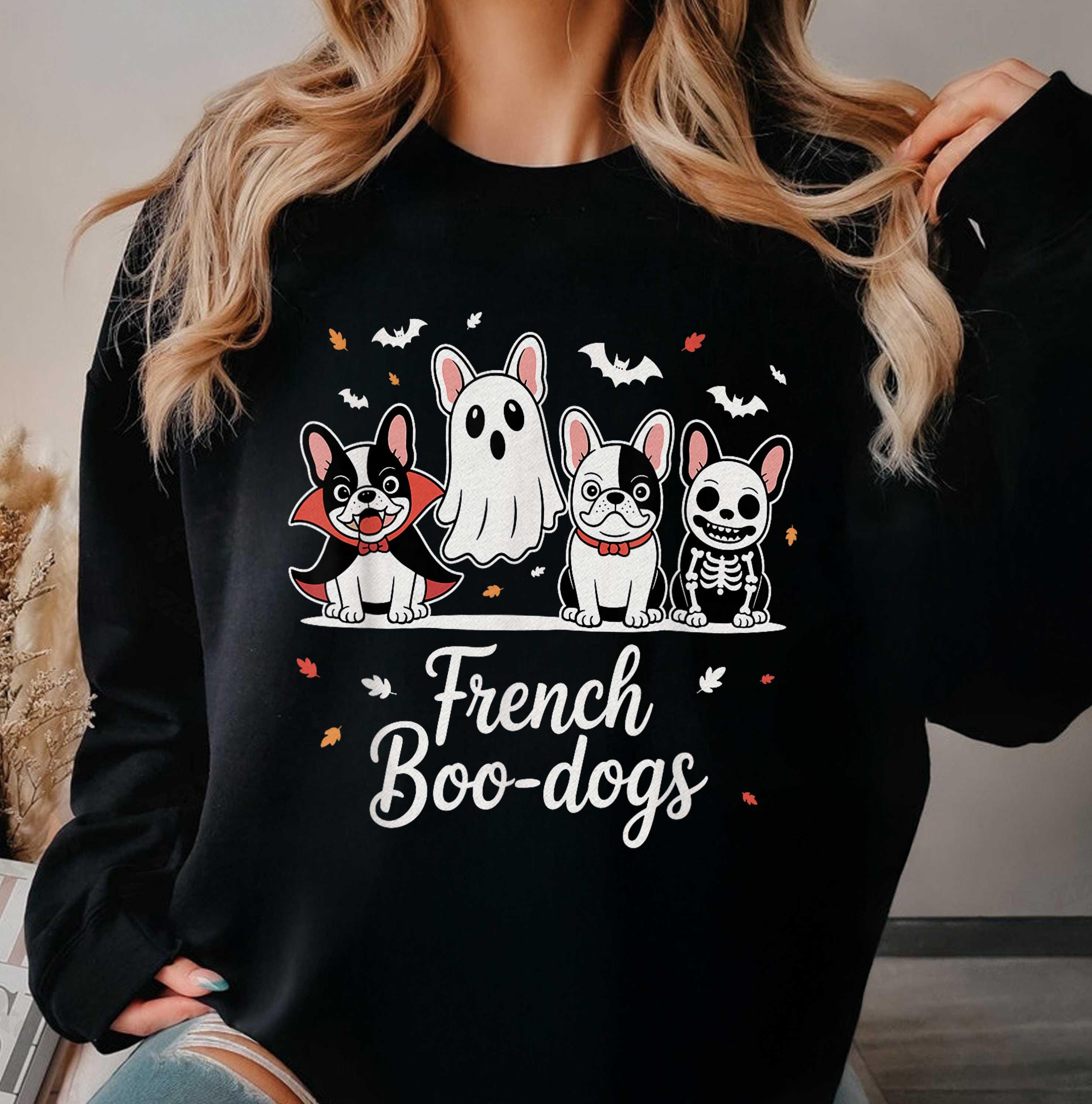 French Boo-dogs PNG, French Bulldog Halloween Sublimation, Spooky ...