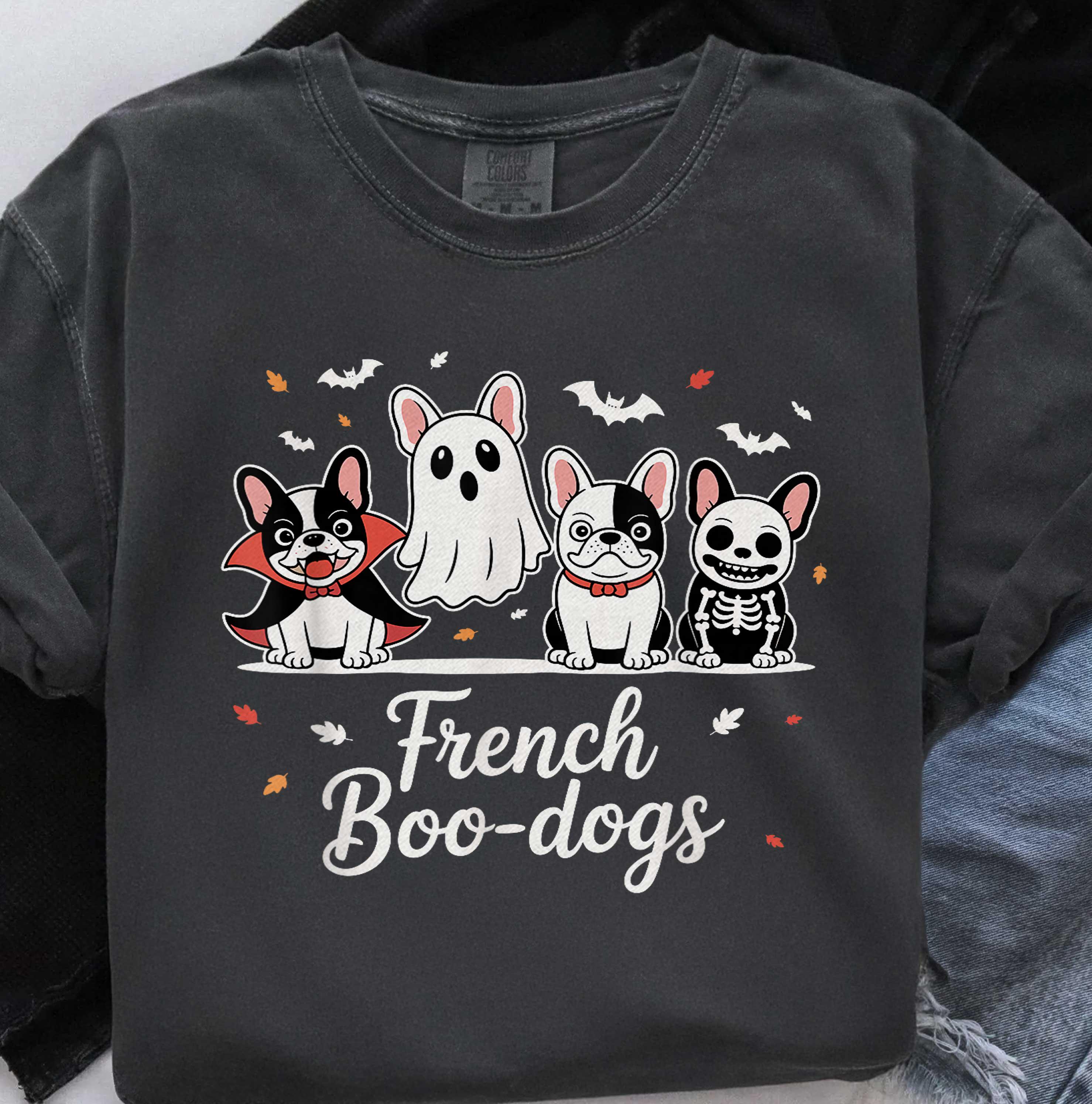 French Boo-dogs PNG, French Bulldog Halloween Sublimation, Spooky ...
