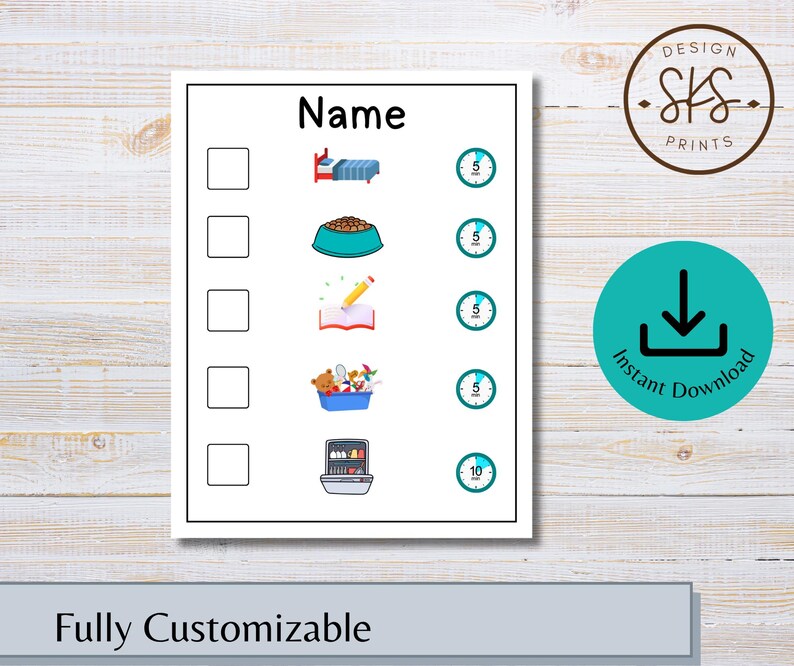 Chore Chart | Screen Time Chore Chart | Kids Chore List - Etsy Australia