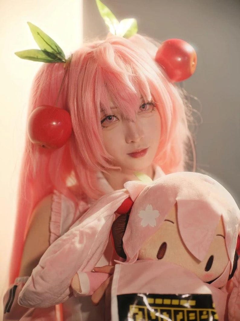 Sakura Miku Piku, Cosplay Wig Hair, Anime, Manga, Character Wig, for ...