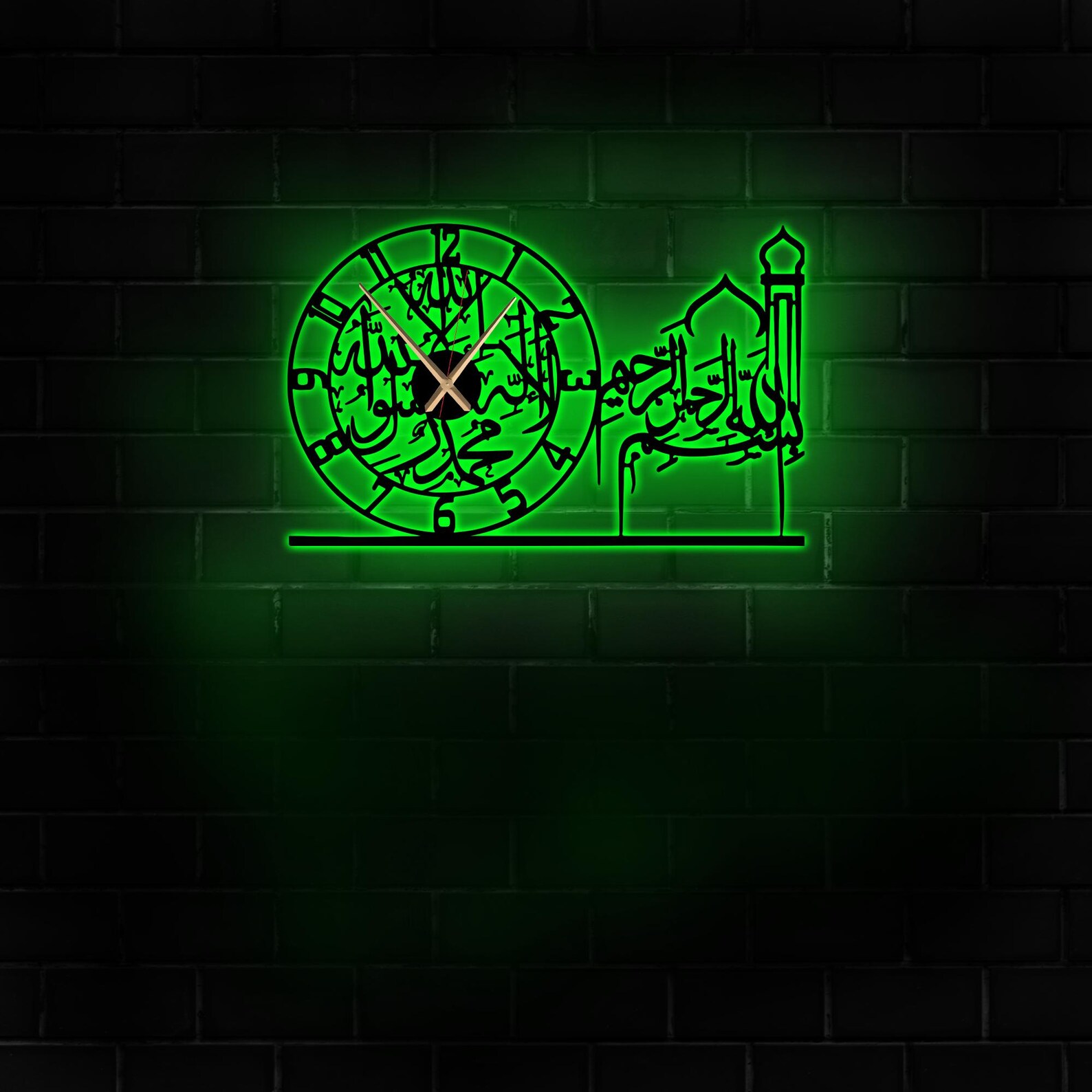 LED Arabic Calligraphy Clock • -İslamic Wall Art-metal Arabic ...
