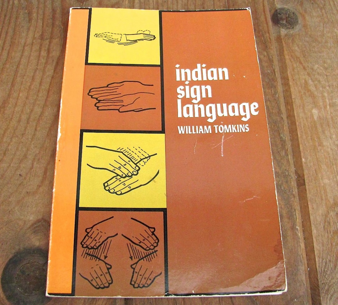 Indian Sign Language by William Tomkins 1969 Dover Paperback - Etsy
