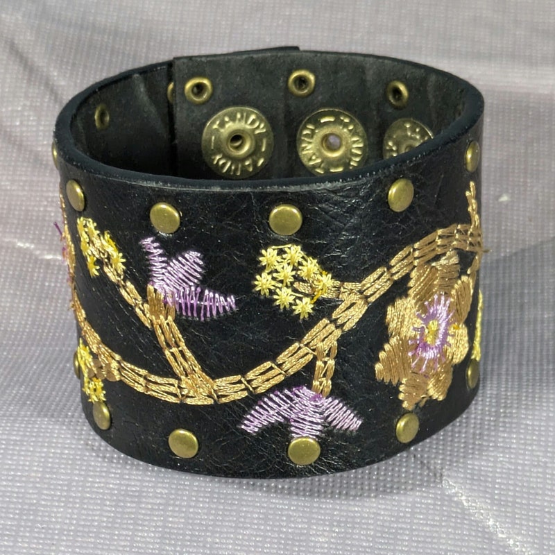 Embroidered Cuff - Etsy