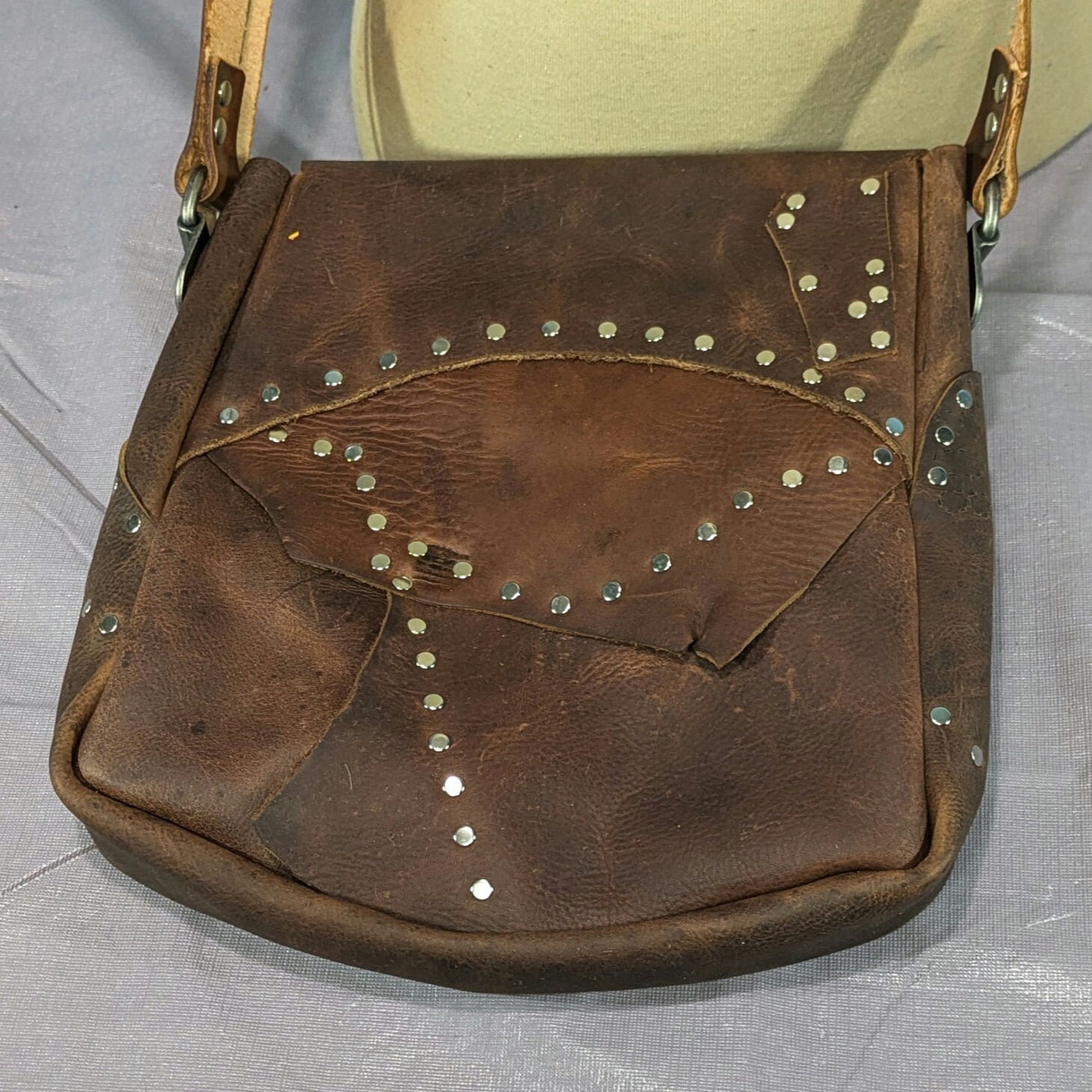 Large Shoulder Bag - Russet With Brand - Etsy
