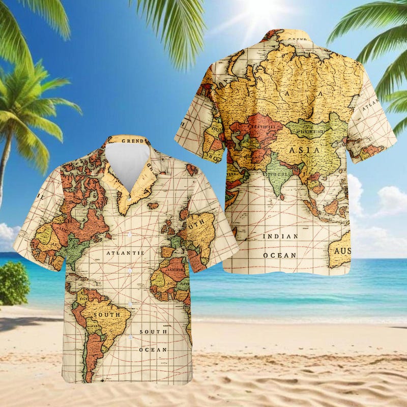 Old World Map Tee Shirts - Etsy