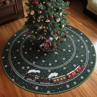 Quilted Christmas Tree Skirt/reversible Christmas Tree Skirt/octagonal ...
