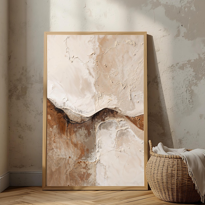 Neutral Abstract Art - Etsy