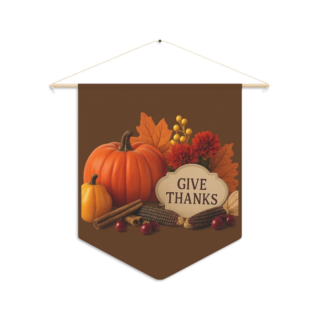 Thanksgiving Pennant Banner, Harvest Wall Decor, Fall Home Decoration ...