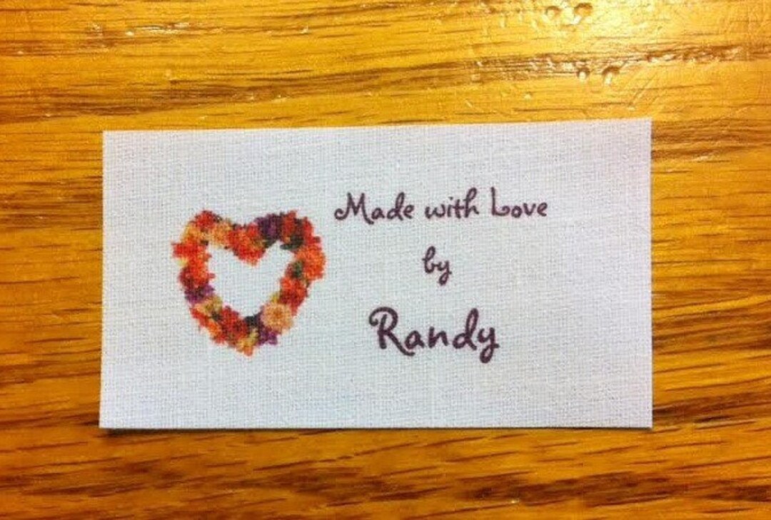 Precut Frayless Sew or Iron on Cotton, Custom Sewing Tags/labels With ...
