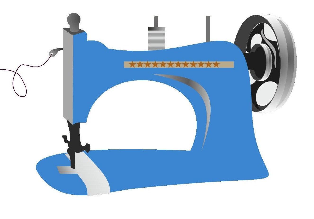 Custom Cotton Sew-in Labels: Sewing Machine Graphic, Loop Fold - Etsy