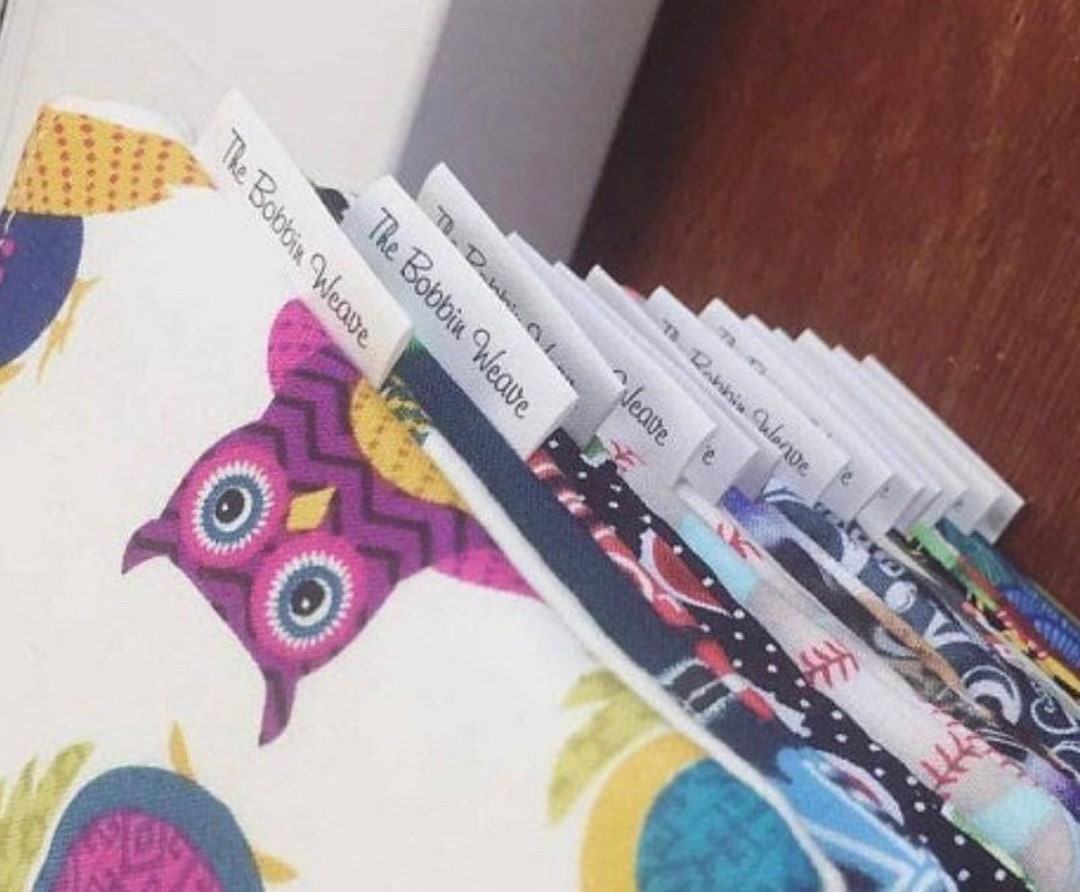 Custom Sewing Label/tags Loop Fold Sew in Custom, Fabric Precut ...