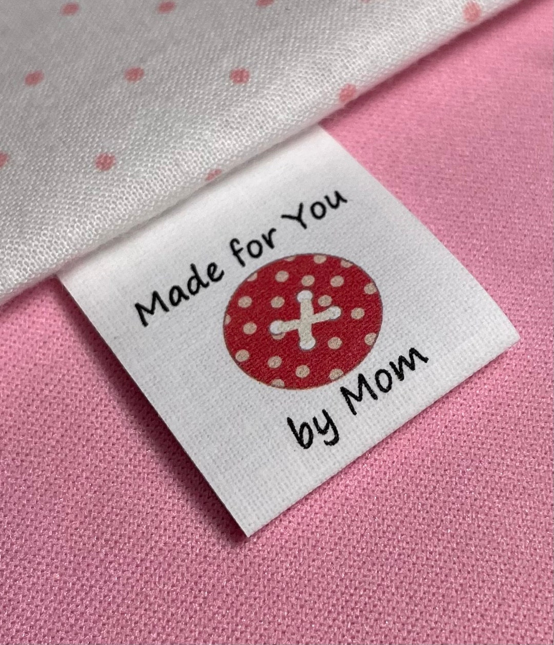 Custom Loop Fold Sewing Label Precut Custom Frayless, Fabric Sew in ...