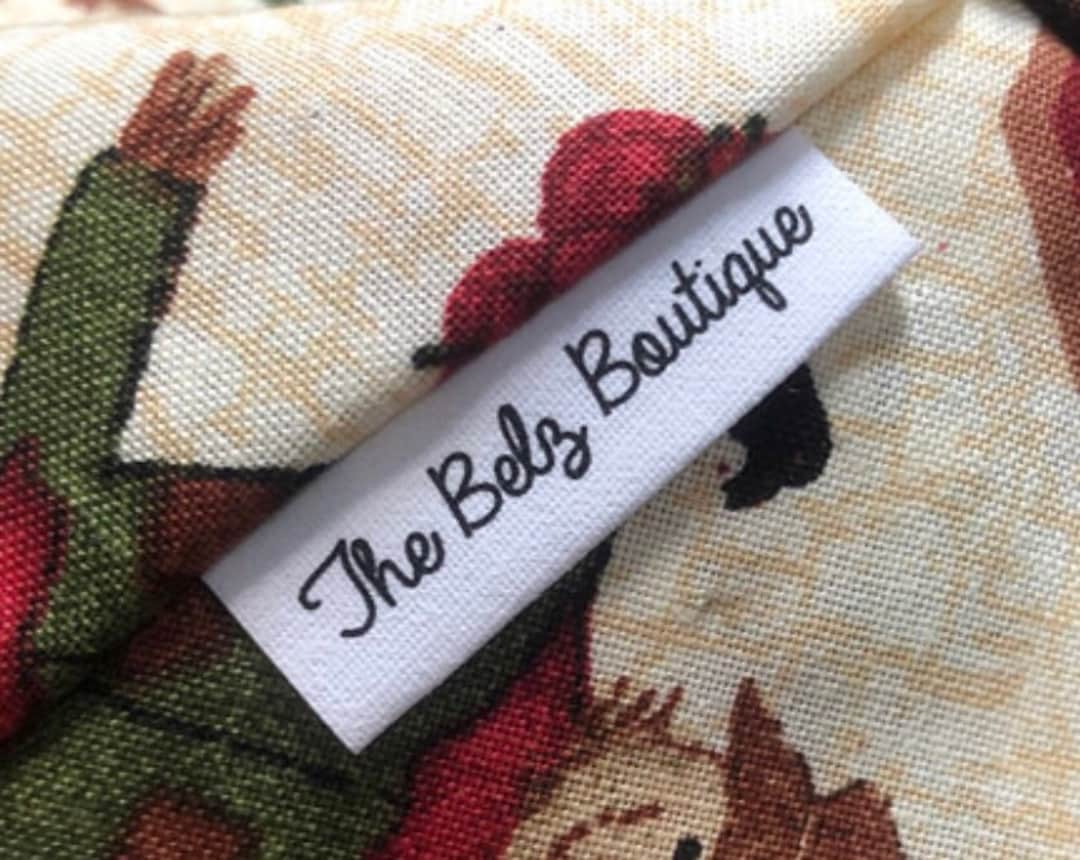 Custom Sewing Label/tags Custom, Precut, Fray Less, Folded Sewing ...