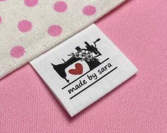 Personalized Satin Sewing Labels - Etsy