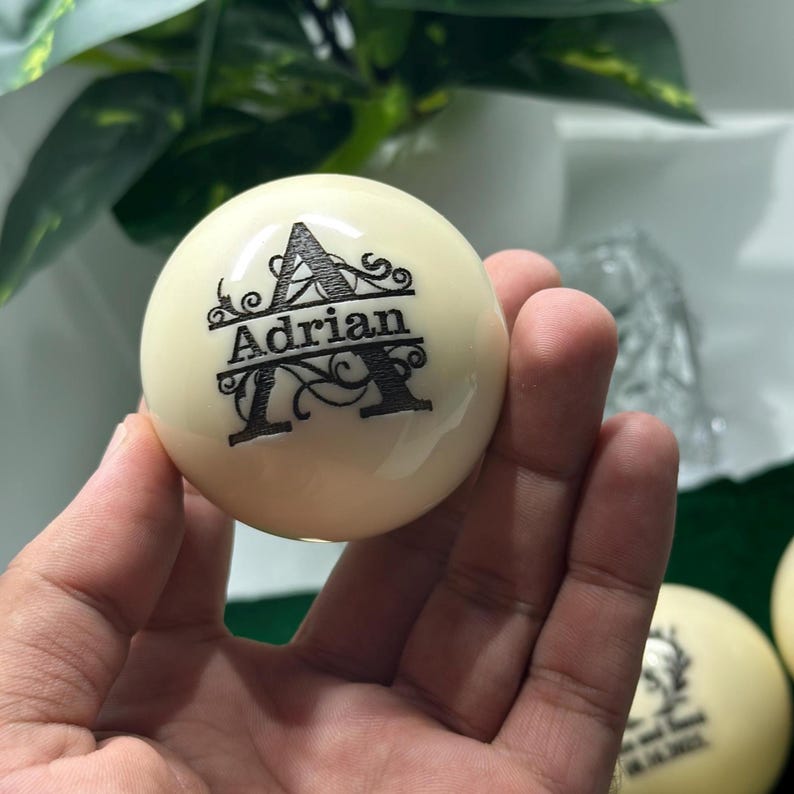 Buy Engraved Cue Ball – Personalized Billiards Cue Ball, 57MM Custom ...