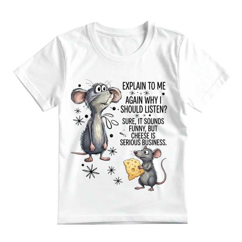 Funny Mouse Cheese T-shirt, Animal Pun Humor Top, Cheese Lover Gift - Etsy
