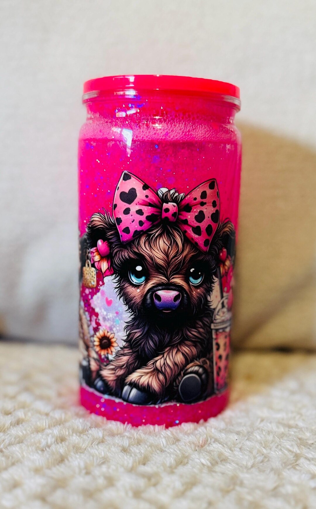 Highland Cow Snow Globe Tumblers - Etsy