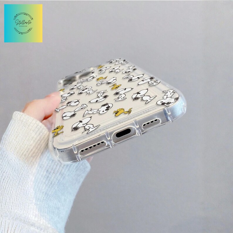 Cute Snoopys Clear Phone Cases – Retro & Fun Designs Cute Aesthetic ...