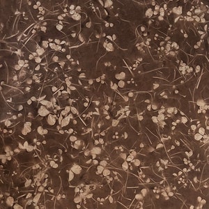 Decorative Floral Paper, Handmade Paper, Sun Dyed Light Natural Brown ...