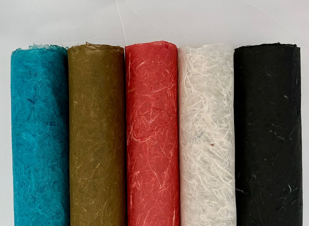 Fiber Decorative Handmade Paper, Natural Dark Olive Colors, Eco ...