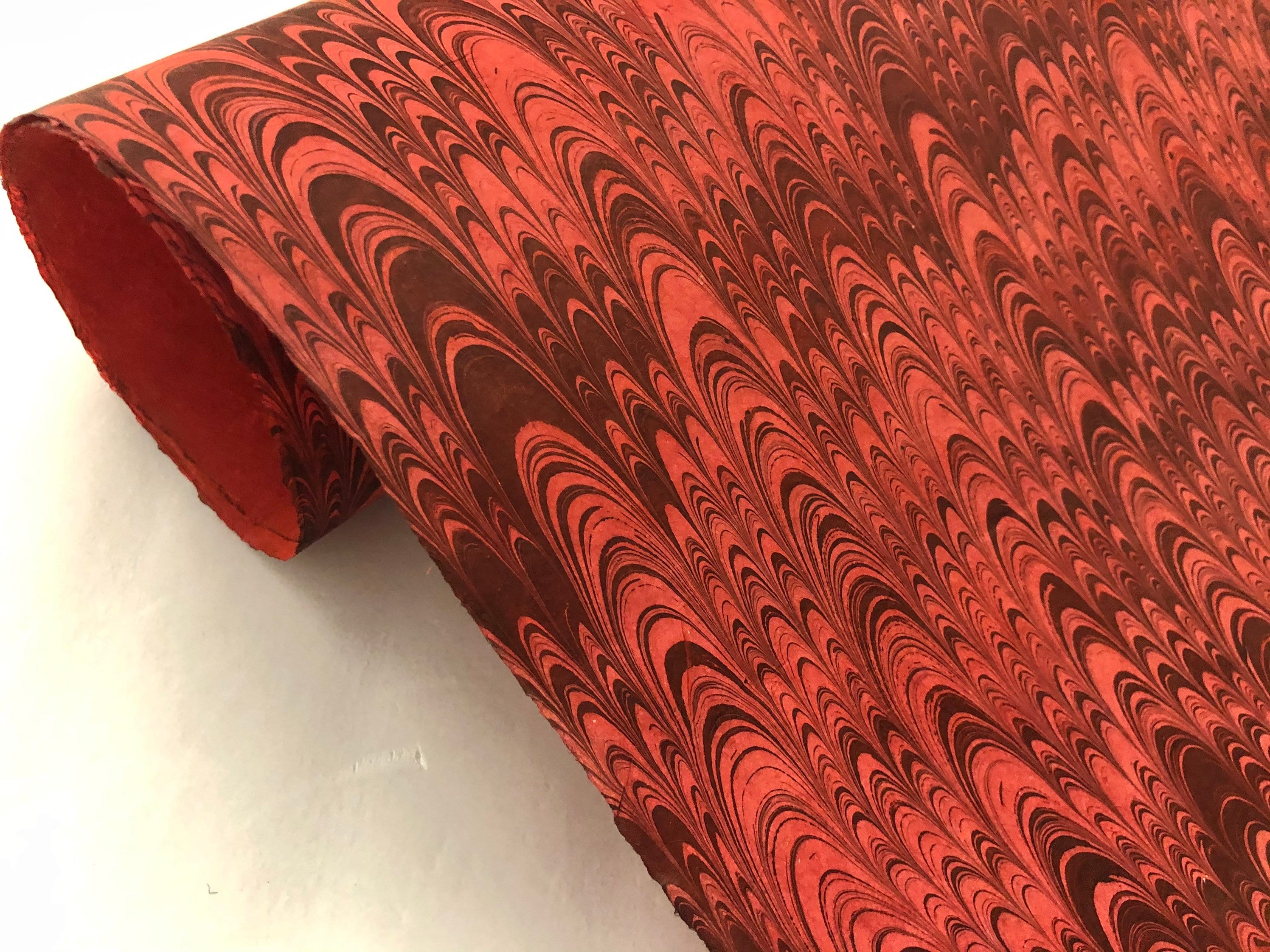 Luxury Red Marble Paper Black and Red Marble Red Marble | Etsy