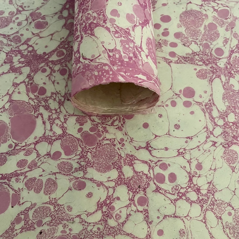 Marbled Book - Etsy