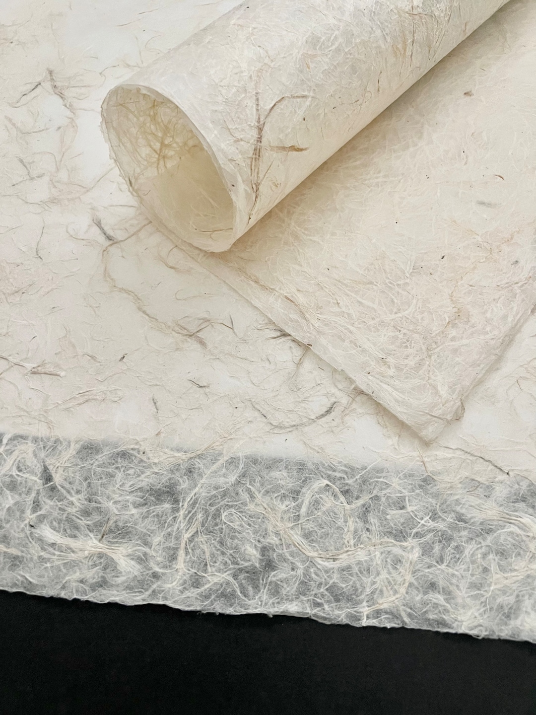 Fiber Decorative Handmade Paper, Light Natural White Colors, Eco ...