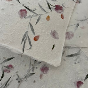Mulberry Flower Paper Sheet, Handmade Decorative Paper, Handmade Paper ...