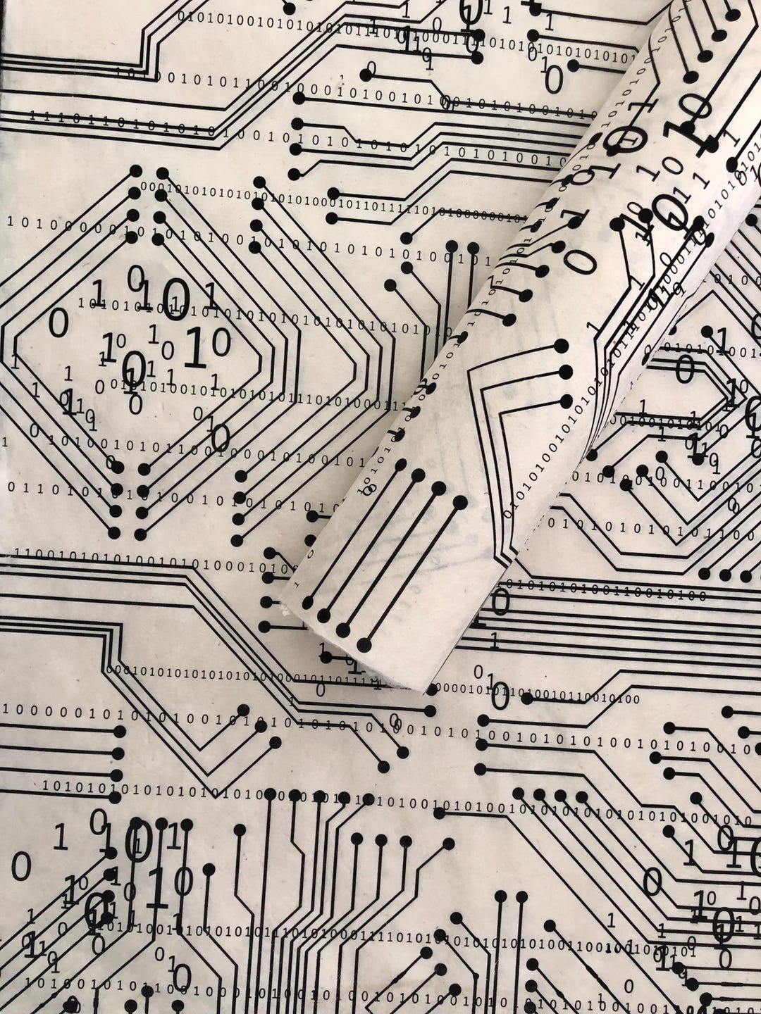 Nepalese Handmade Paper Sheet| Lokta Decorative Paper With Binary ...